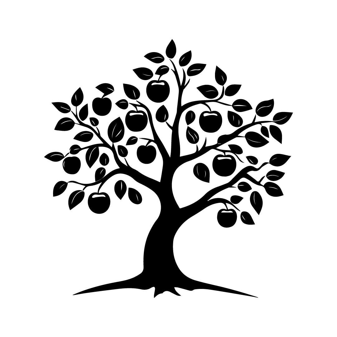 Apple Tree Svg, Leaf Clip Art, Apple Clipart, Fruit Print, Nature ...