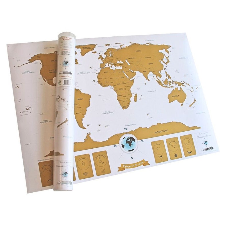 Scratch off World Map - Etsy