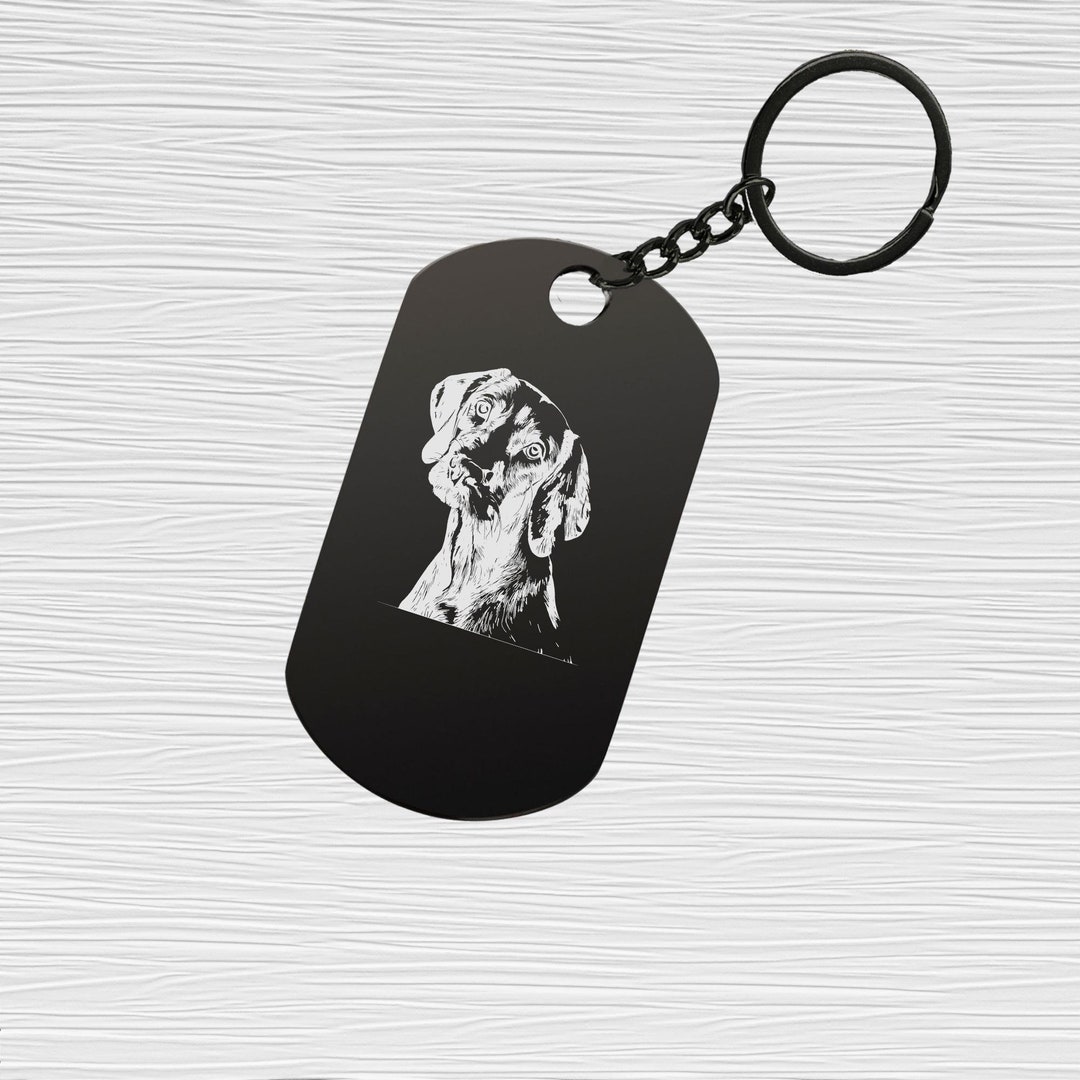 Beautiful Hungarian Pointer Dog Laser Engraved Stainless Steel Dog Tag ...