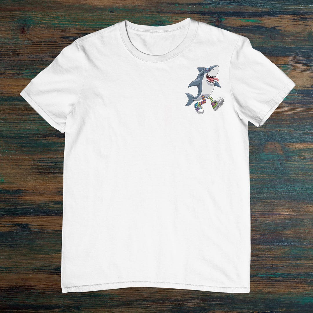 Tralalero Tralala Shark Italian Brainrot Funny Meme Minimalistic Logo ...