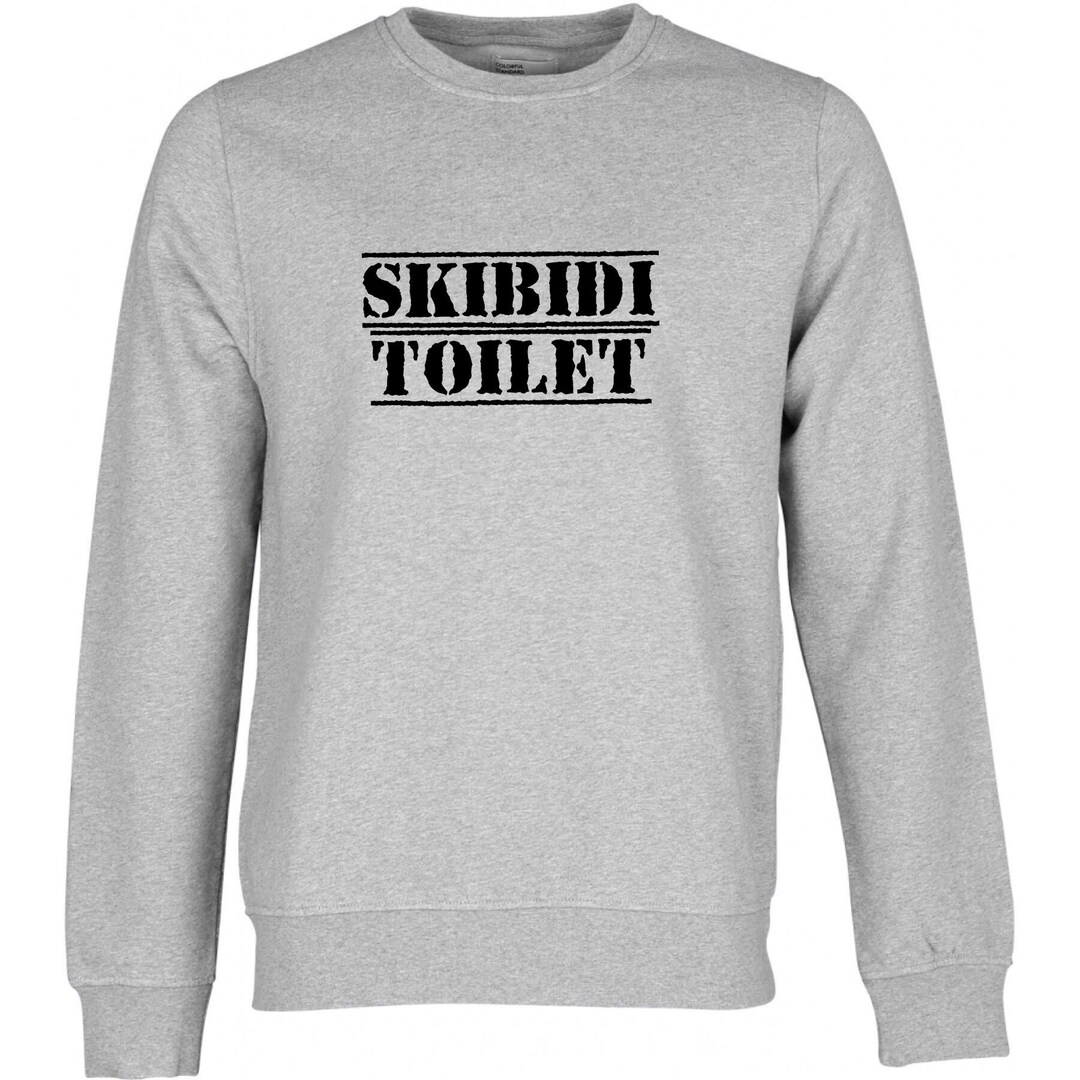 Skibidi Toilet Slang Logo Unisex Men's Women's Cotton Printed ...