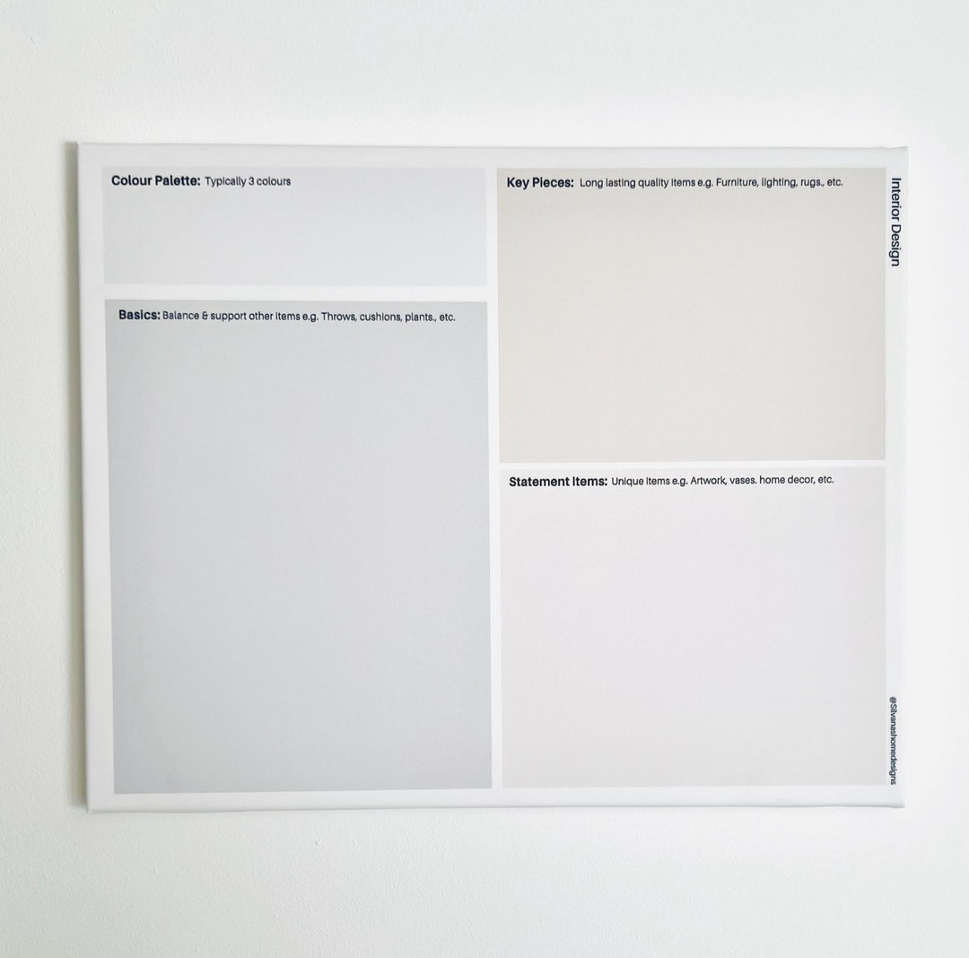 Digital Interior Design Mood Board - Etsy