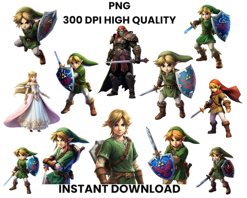 Legend of Zelda Character PNG Collection, Breath of the Wild Characters ...