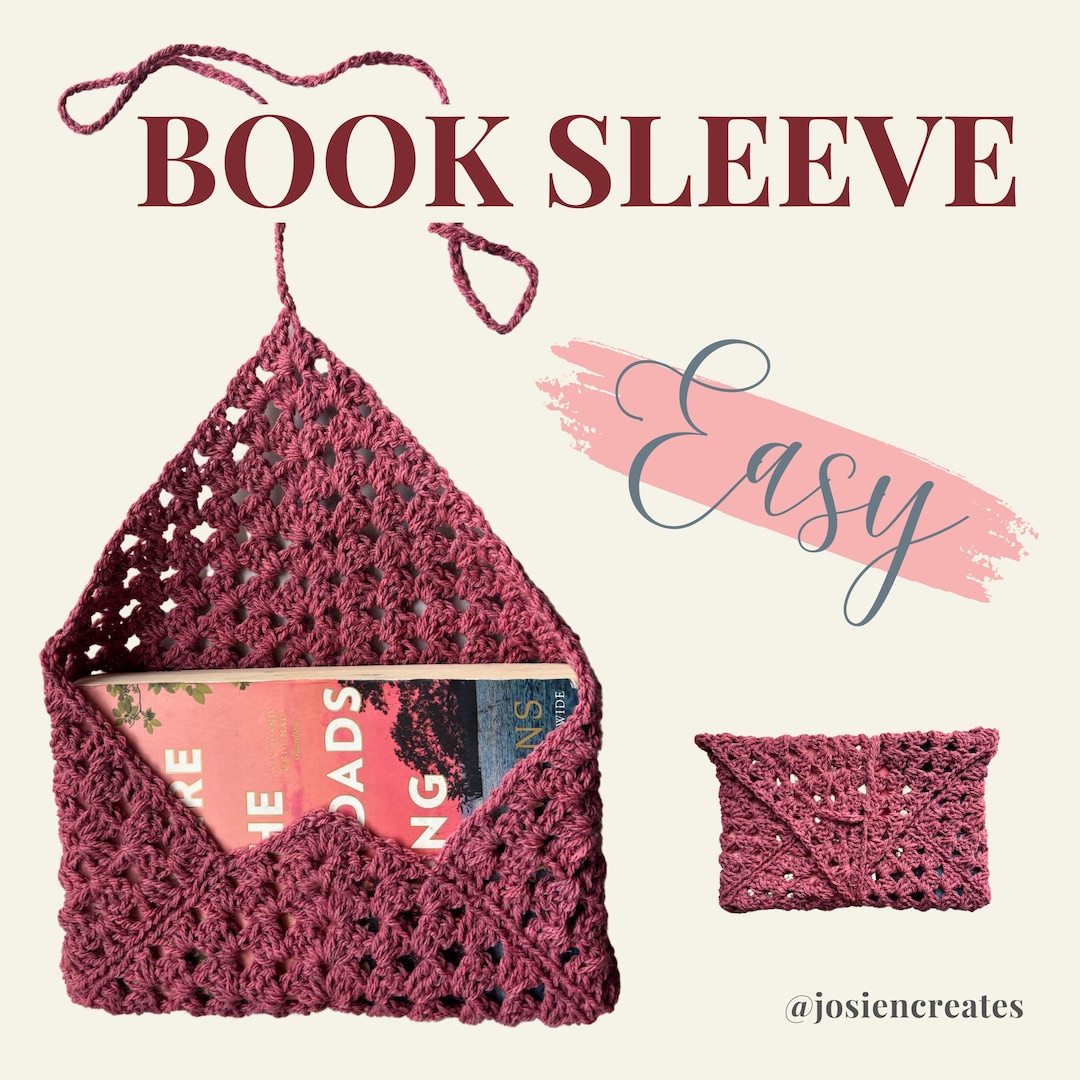 Easy Book Sleeve Crochet Pattern | Crochet | Digital Download | PDF ...