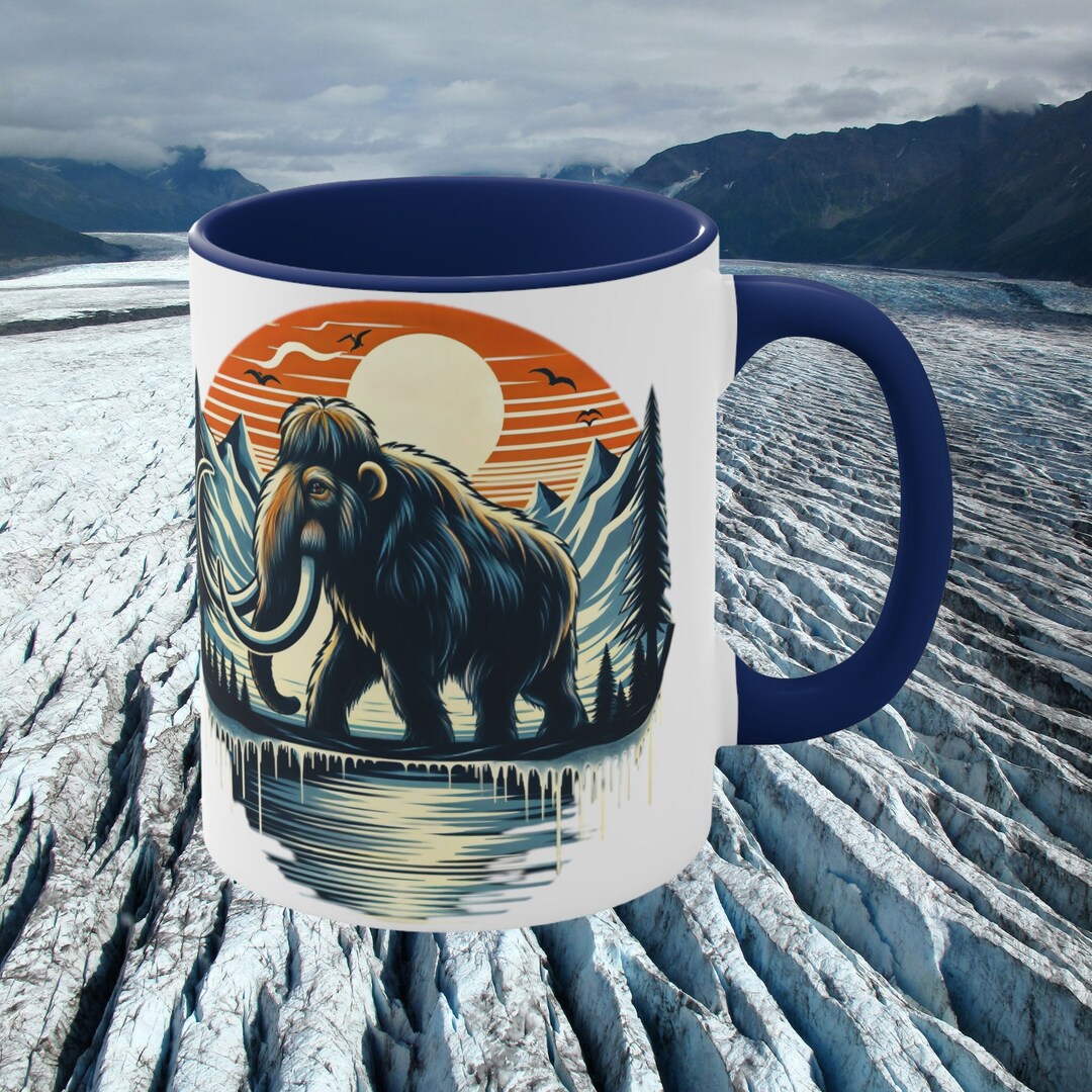 Woolly Mammoth Mug - Prehistoric Coffee Break for Animal Lovers - 11oz ...