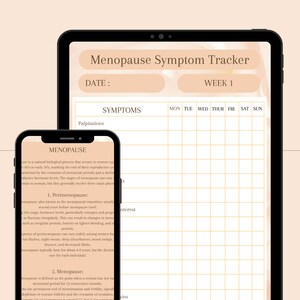 Menopause Symptom Tracker/journal - Etsy