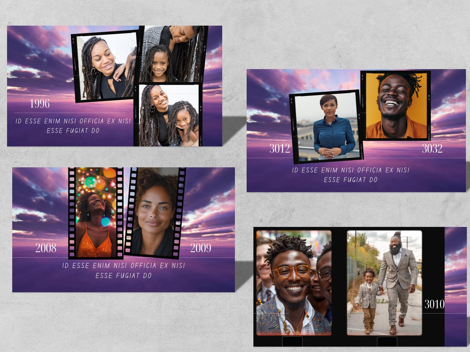 Purple Funeral Slideshow Template: Celebration of Life (16 Slides) - Etsy