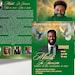 Green & Gold Funeral Program Template: Elegant Obituary (canva Editable ...
