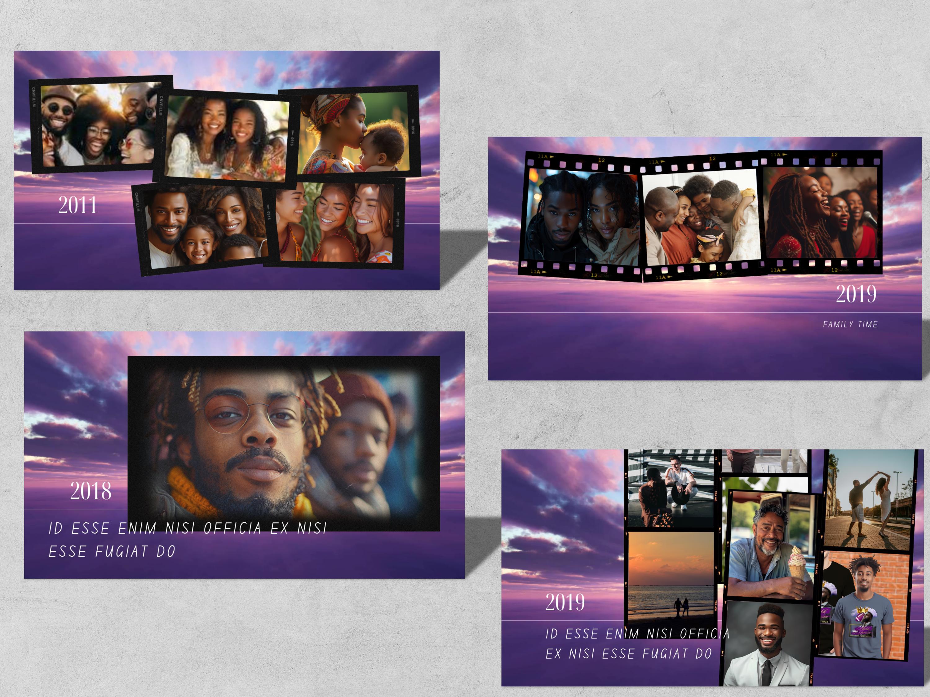 Purple Funeral Slideshow Template: Celebration of Life (16 Slides) - Etsy