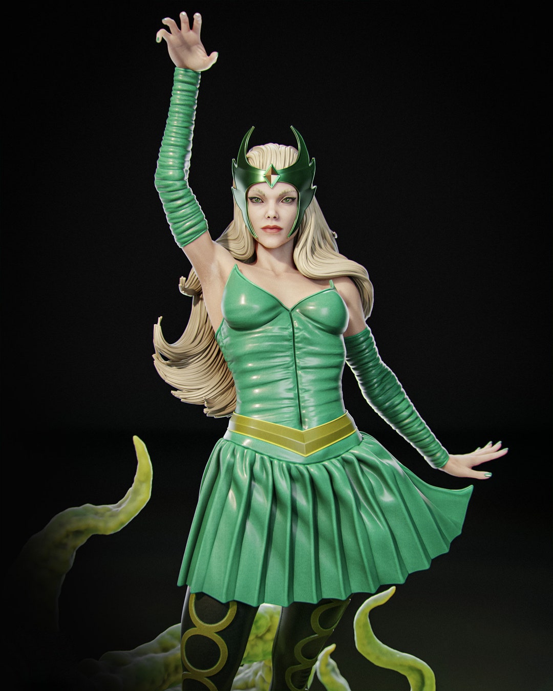 Sorceress Girl 3D STL File, 3D Digital Printing, Movie Characters ...