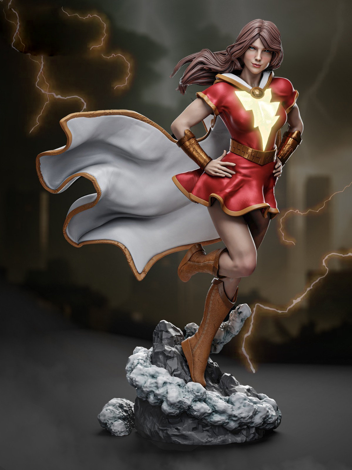 Shazam Girl 3D STL File, 3D Digital Printing - Etsy