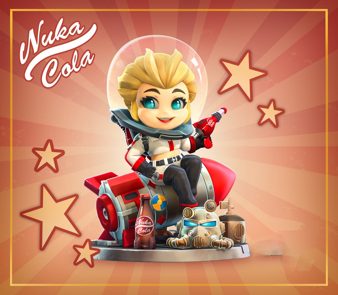 Chibi Nuclear Girl 3D STL File, 3D Digital Printing, Movie Characters ...