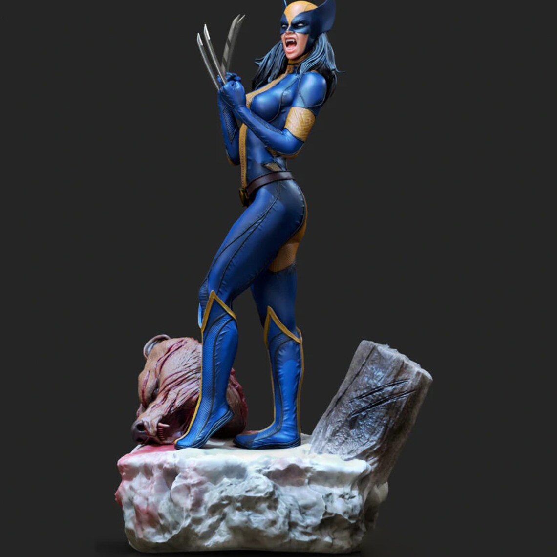 Girl With Claws 3D STL File, 3D Digital Printing, Movie Characters ...