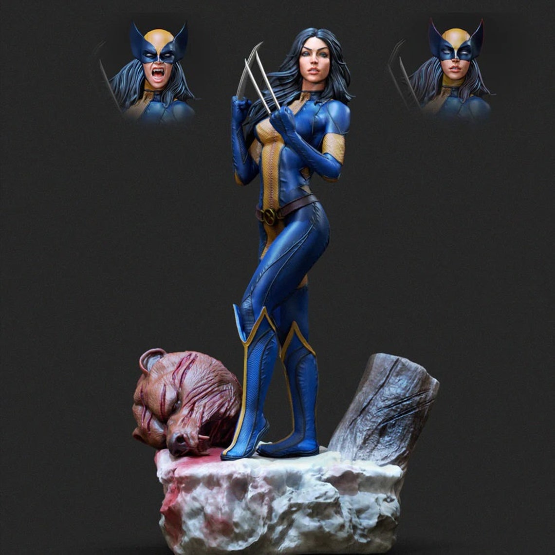 Girl With Claws 3D STL File, 3D Digital Printing, Movie Characters ...