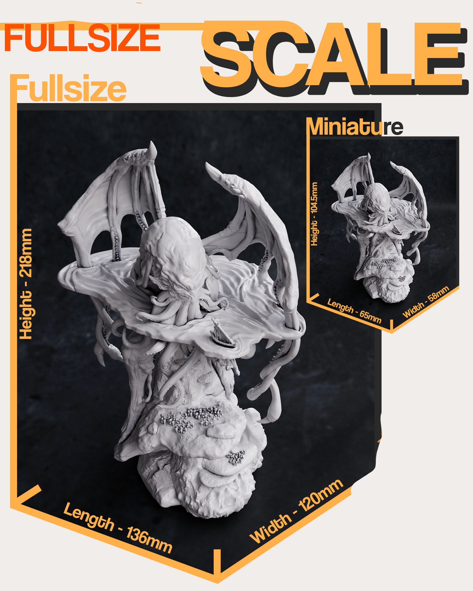 Monster God 3D STL File, 3D Digital Printing, Movie Characters, Figures ...