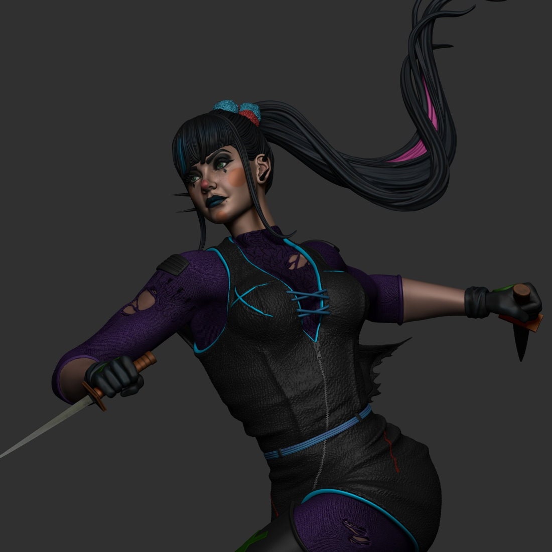 Engineer Clown Girl 3D STL File, 3D Digital Printing, Movie Characters ...