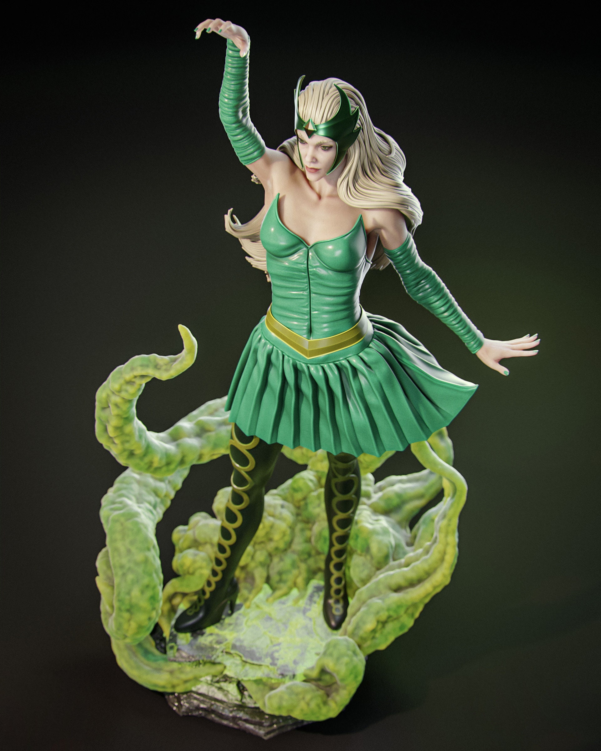 Sorceress Girl 3D STL File, 3D Digital Printing, Movie Characters ...