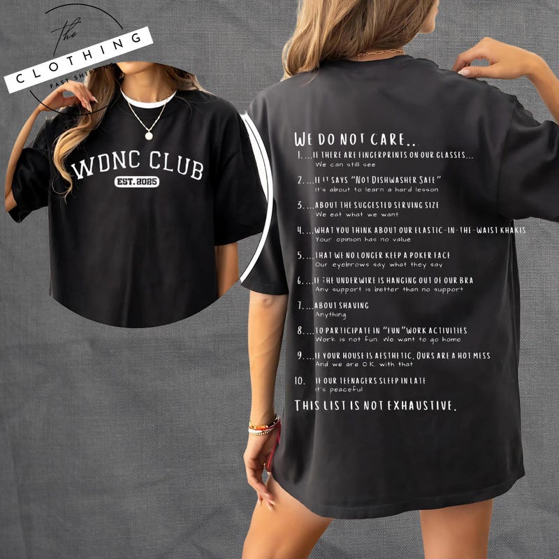 We Do Not Care Club Merchandise - Etsy