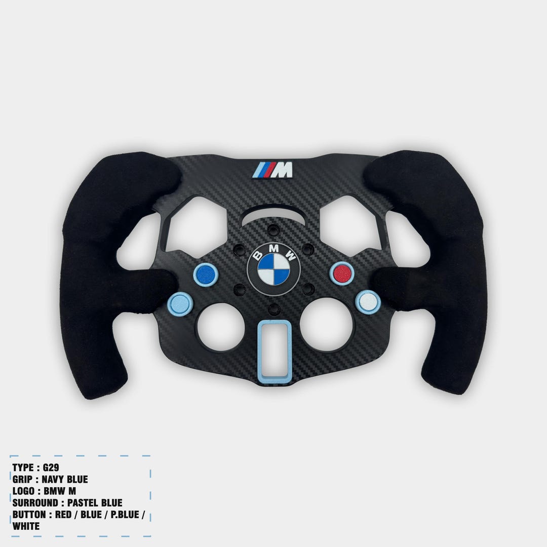 F1 Style Racing Wheel Mod Kit: Suede Grips for Logitech G29/G923/G920 ...