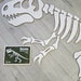 Giant Dino Skeleton Puzzle, Big Handmade Garden Game, Tyrannosaurus ...