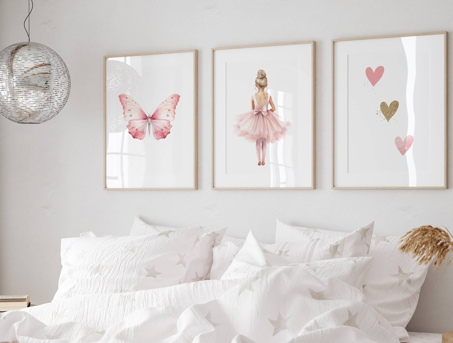 Set of 3 Ballet Nursery Prints, Little Princess Ballerina Girls Print ...