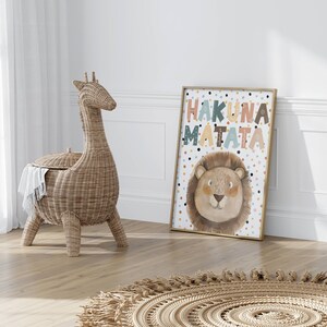 Instant Download 'joyful Safari' Nursery Wall Art Print, Nursery Decor ...