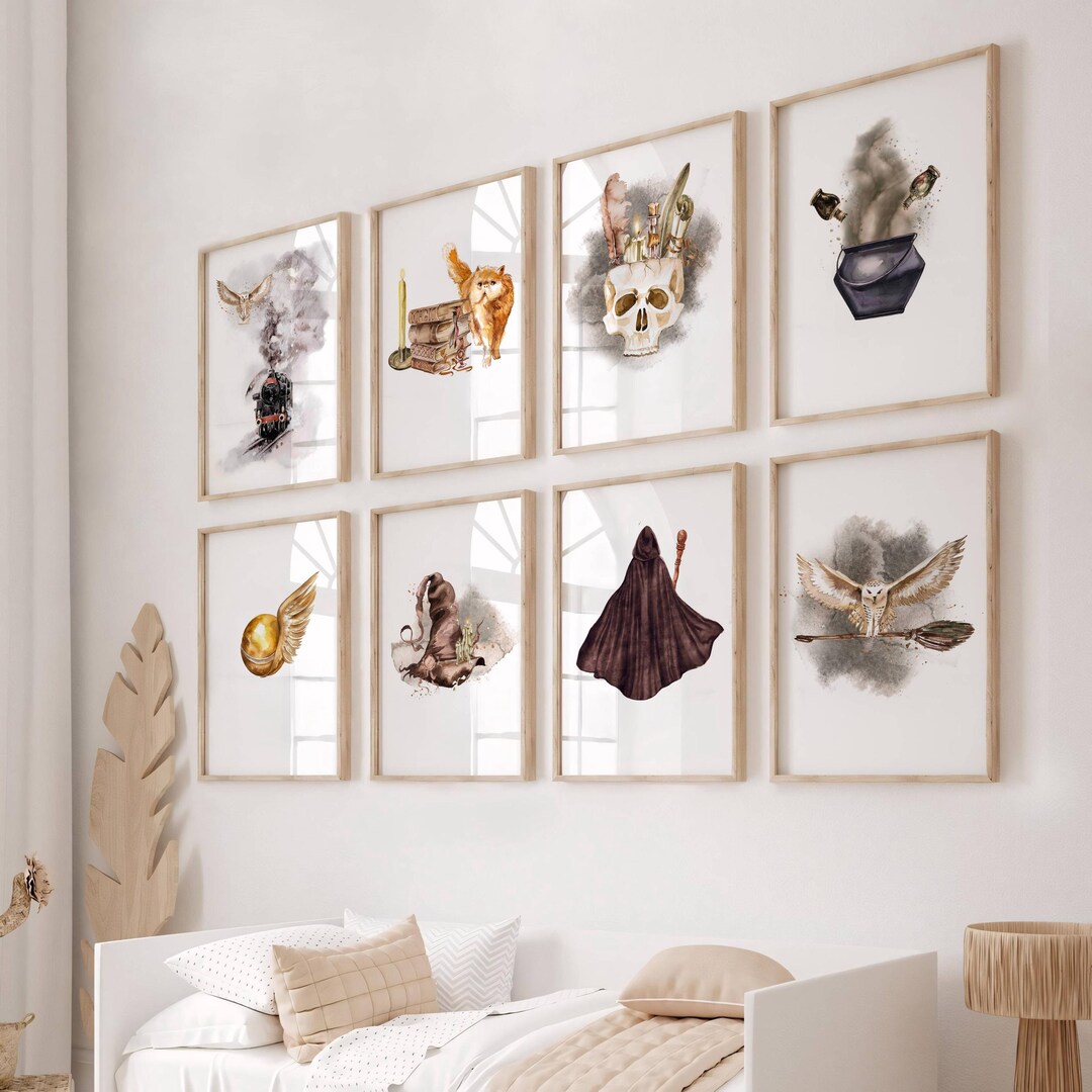 Wizard Poster, Wizard School Decor, Wizarding Nursery Decor, Magical ...