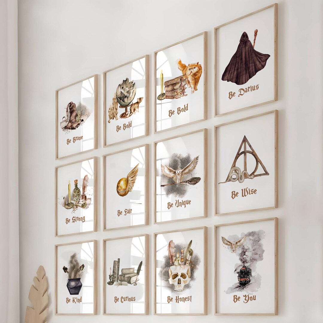 Wizard Poster, Wizard School Decor, Wizarding Nursery Decor, Magical ...