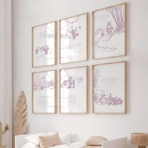 Winnie the Pooh Quote Prints: Pink Nursery Decor (digital Download) - Etsy