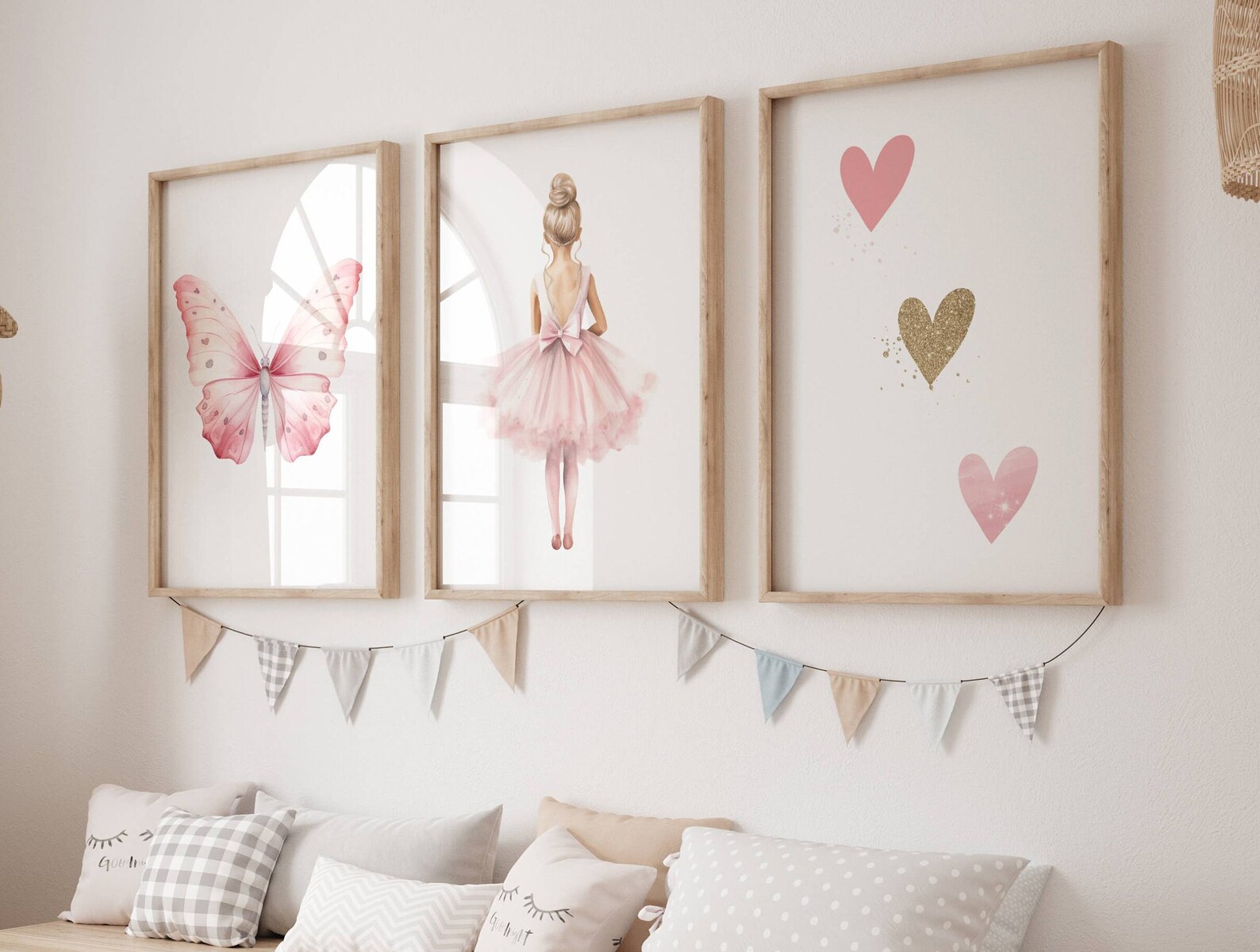 Set of 3 Ballet Nursery Prints, Little Princess Ballerina Girls Print ...