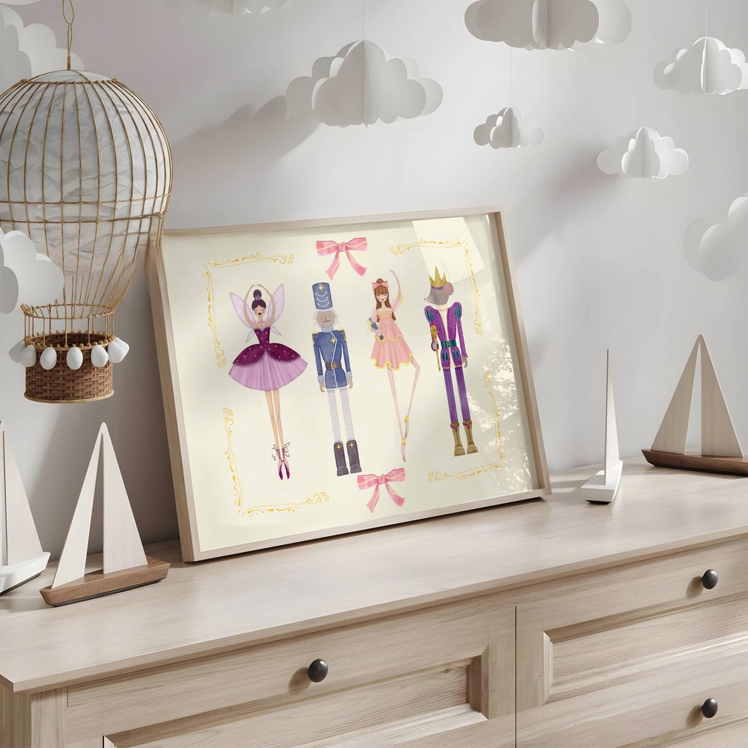 Nutcracker Ballet Art | Elegant Holiday Wall Decor | Nutcracker Ballet ...