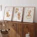 Set of 3 Teddy Bear Print, Teddy Bear Nursery Decor, Nursery Wall Decor ...