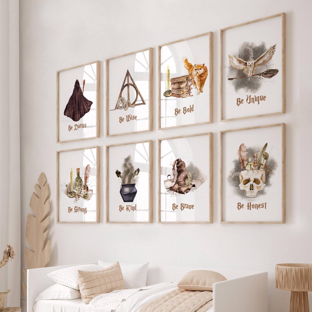 Wizard Poster, Wizard School Decor, Wizarding Nursery Decor, Magical ...