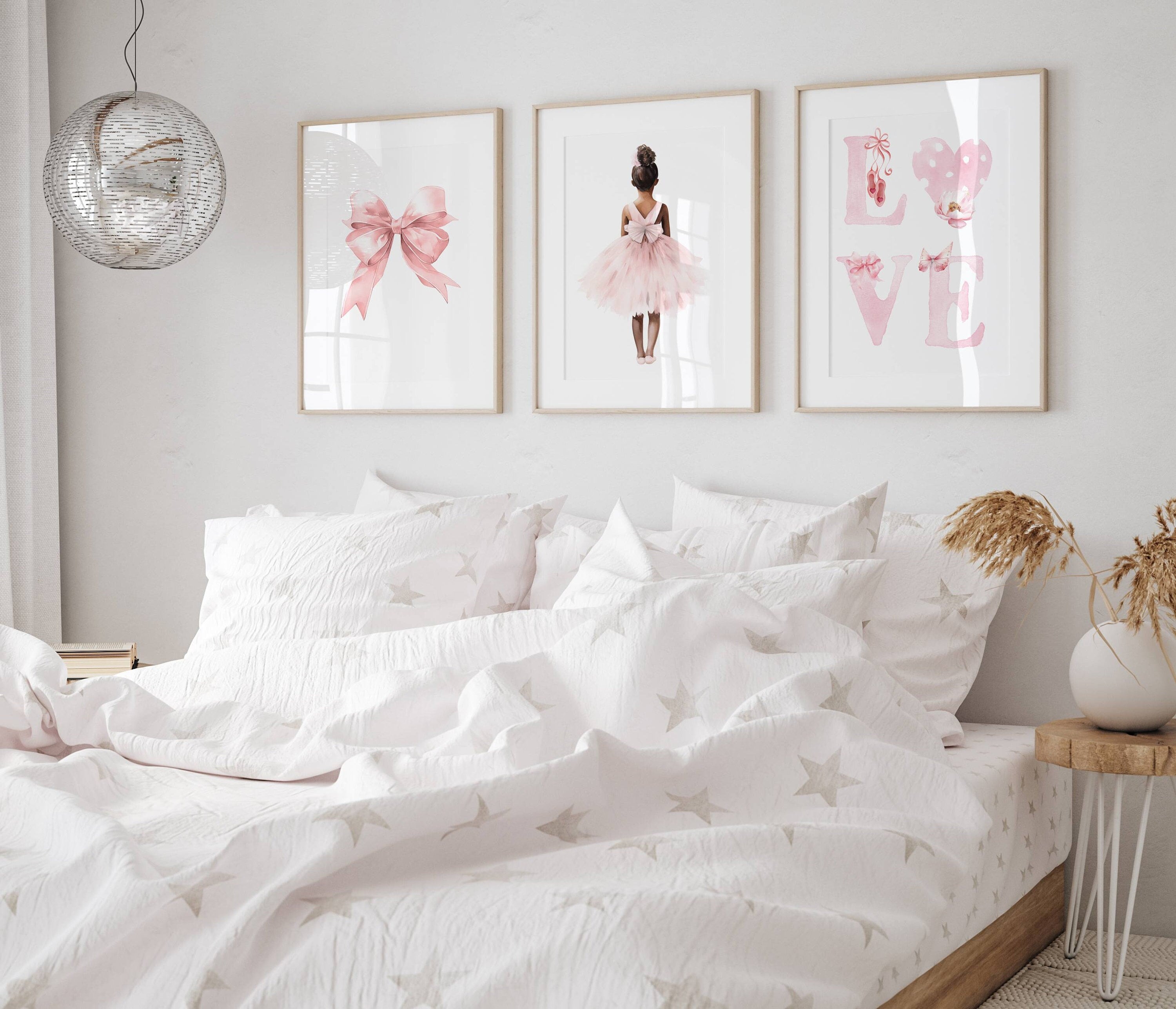 Set of 3 Ballet Nursery Prints, Little Princess Ballerina Girls Print ...