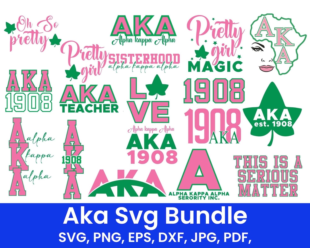 AKA Svg, Alpha Kappa Alpha, AKA Png, Aka Letters Svg, Sorority Svg ...