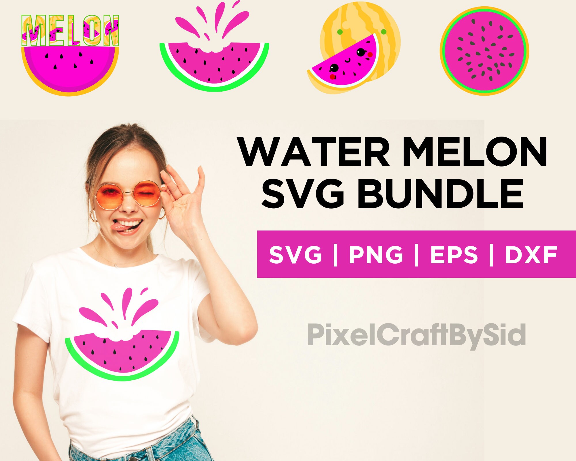 Watermelon Svg Bundle Coco Fruit SVG, Watermelon Png, Watermelon Seeds ...