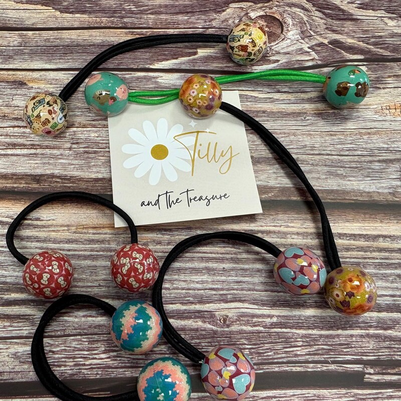 Hair Bobbles - Etsy UK