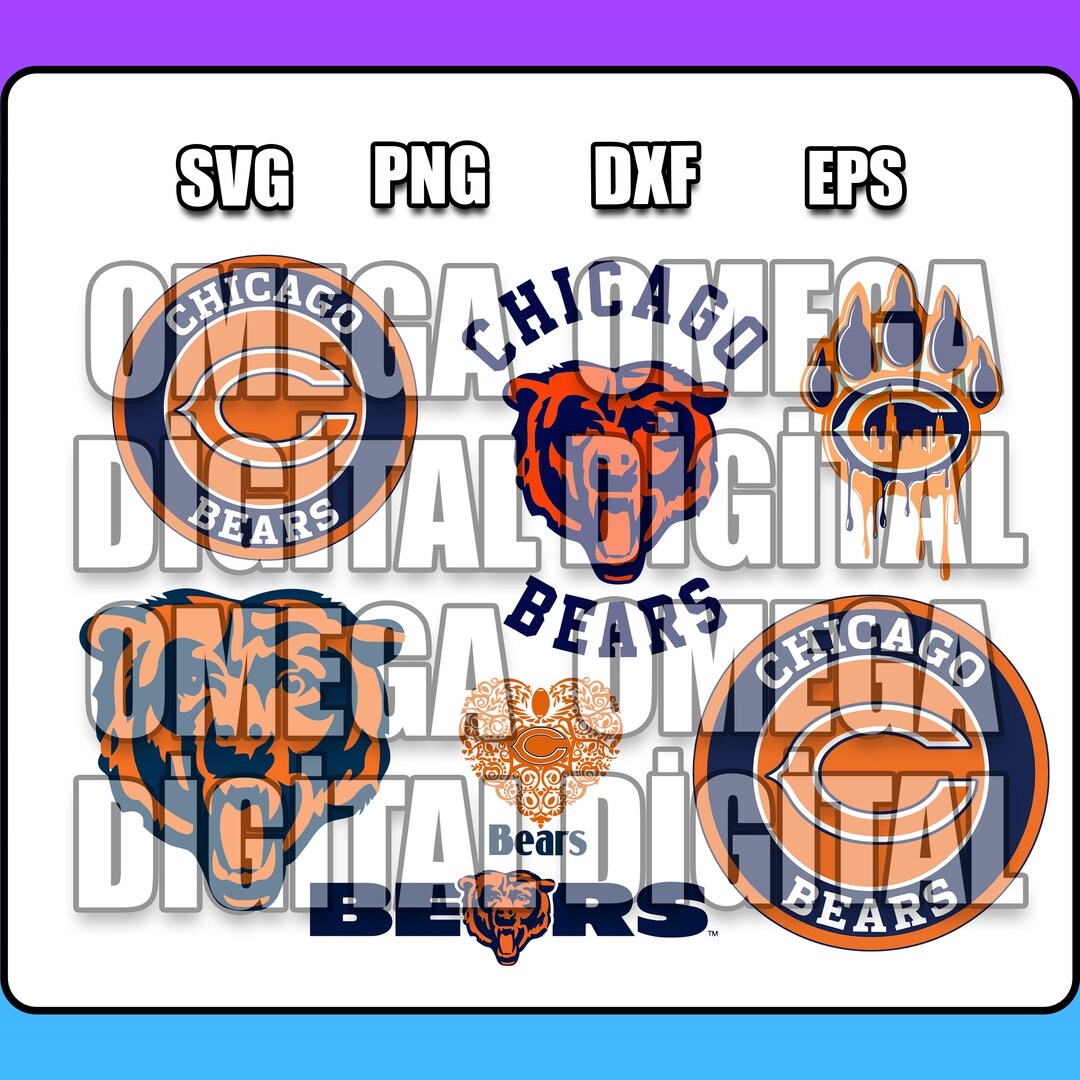 Chicago Bearss Football SVG PNG Bundle, Svg Sports Files, Svg for ...