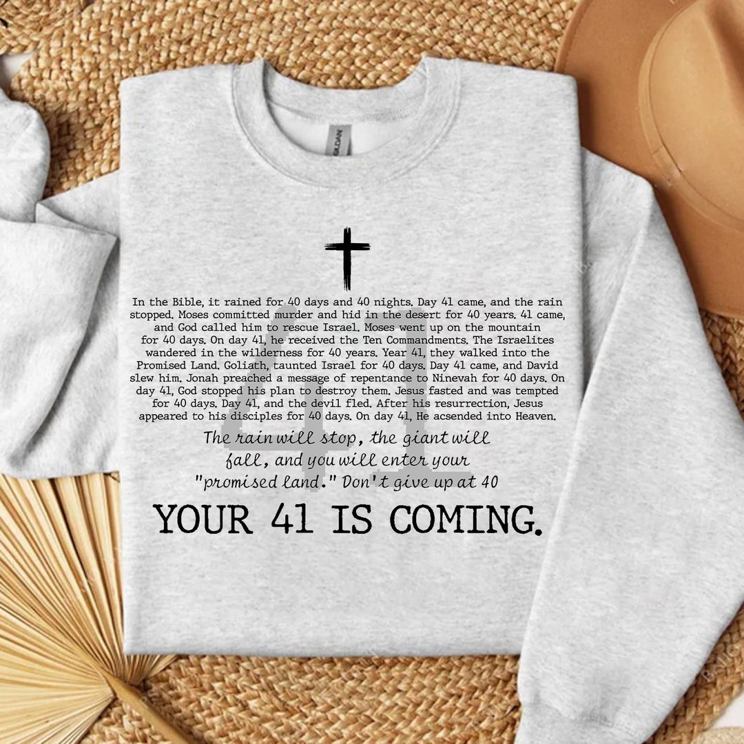 Your 41 is Coming PNG Christian PNG Digital Download Sublimation Cross ...