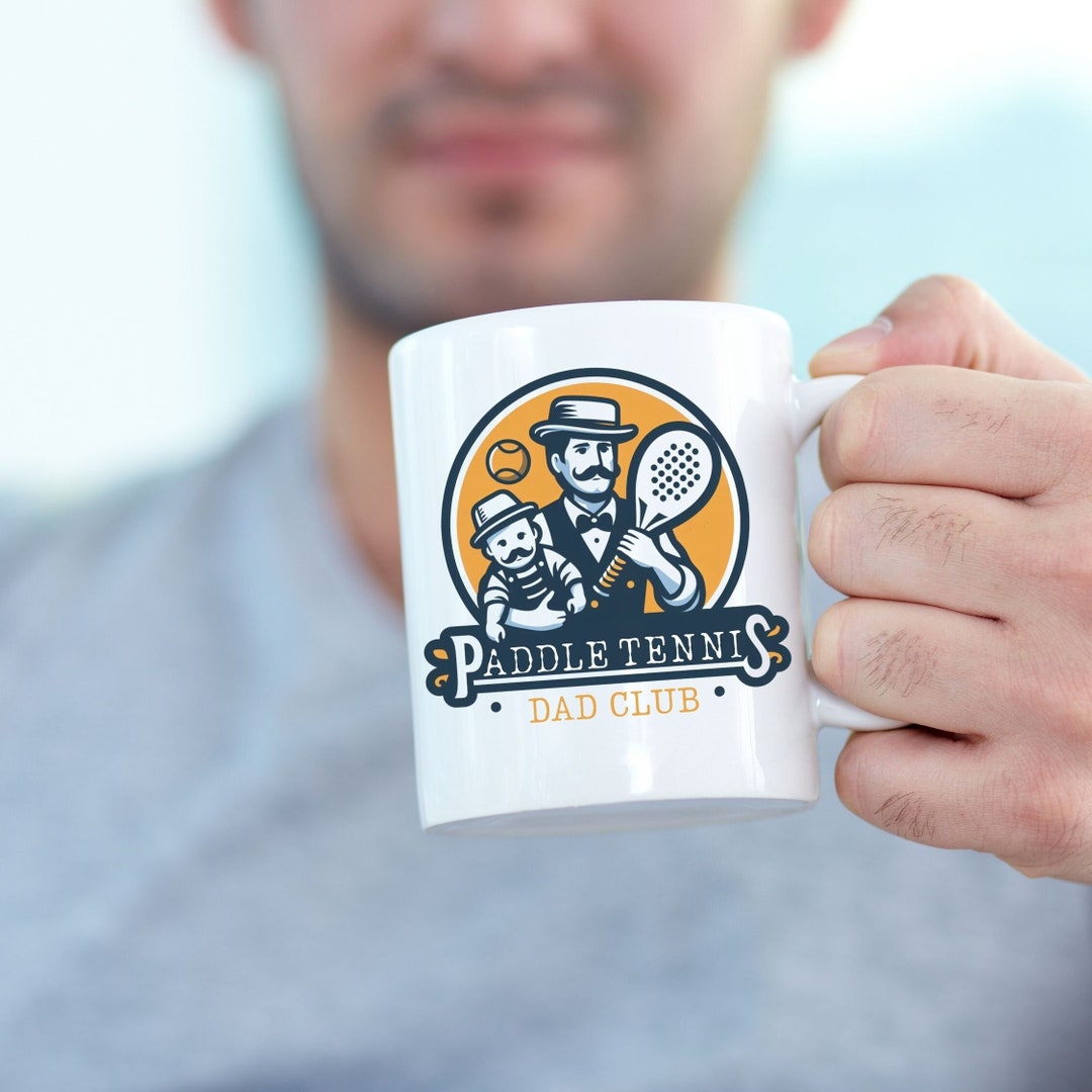 Paddle Tennis Dad Club Mug, Fathers Day Gift for Husband, Best Dad Mug ...