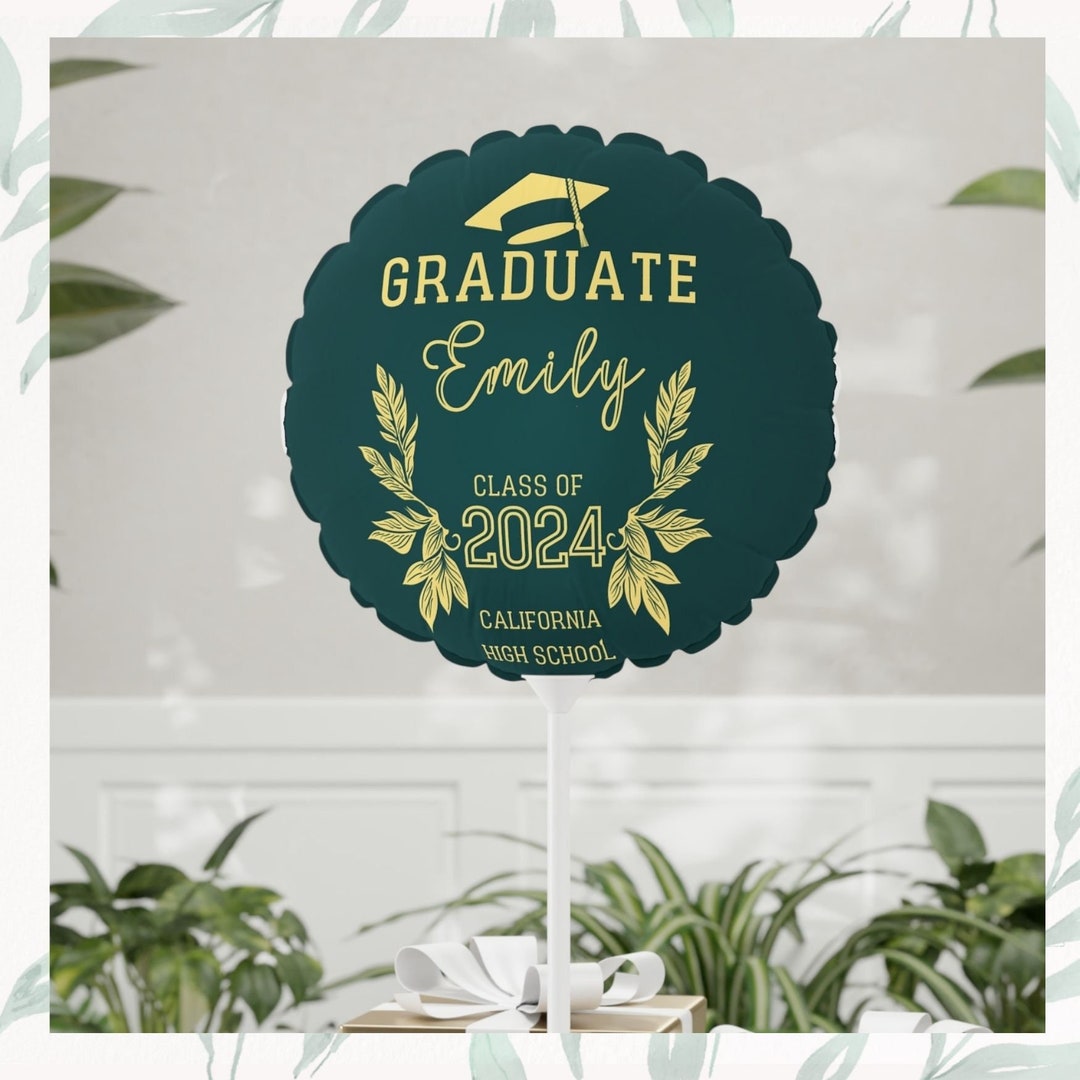 Custom Graduation Balloon, Grad Party Decor, High School Grads ...