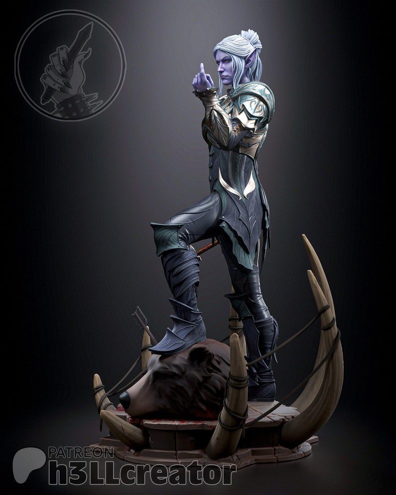 Minthara Baldur's Gate 3 STL Model for Resin Figure 3D Printing - Etsy