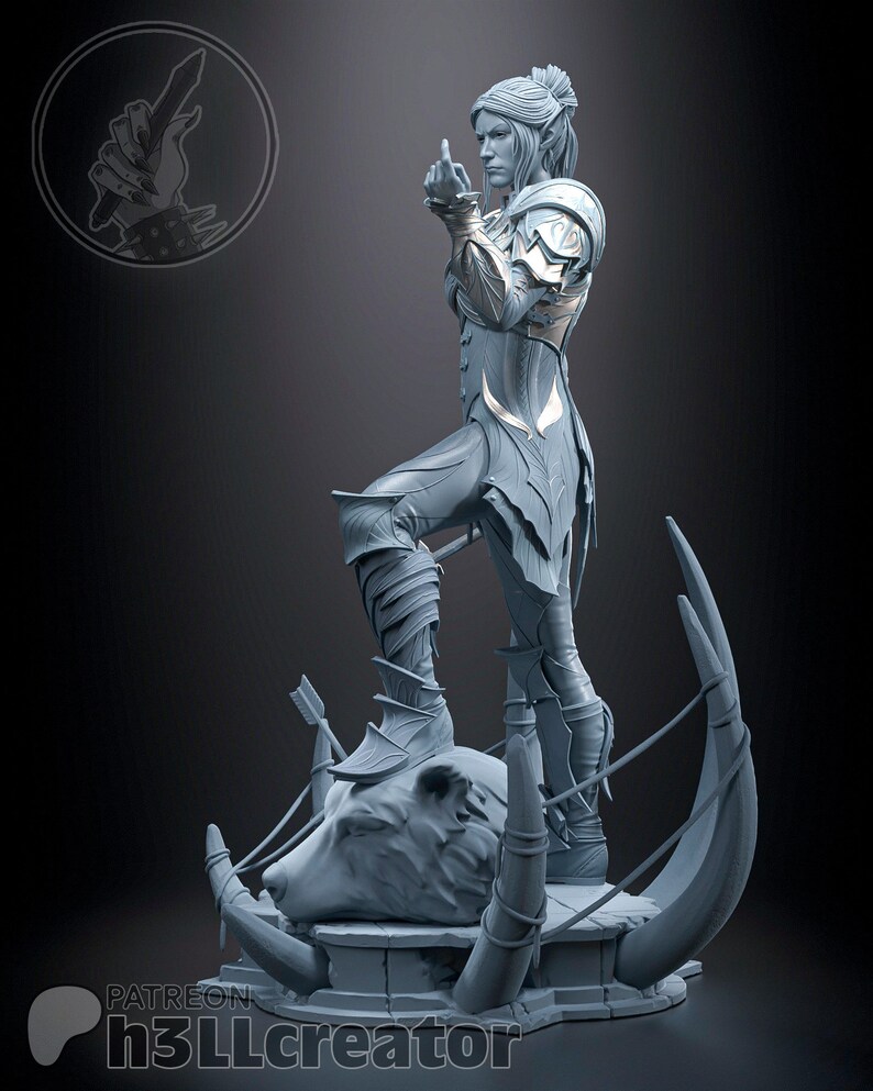 Minthara Baldur's Gate 3 STL Model for Resin Figure 3D Printing - Etsy