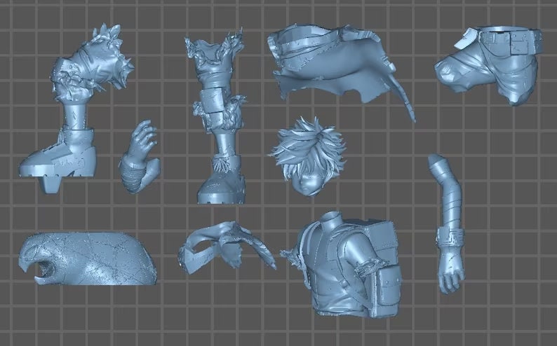 Deku Izuku Midoriya My Hero Academia Boku No Hero Academia STL Model ...