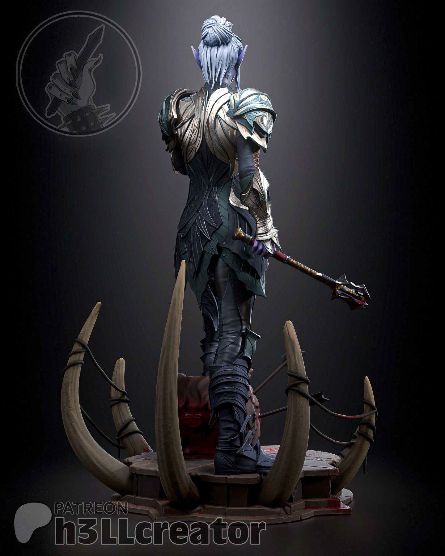 Minthara Baldur's Gate 3 STL Model for Resin Figure 3D Printing - Etsy