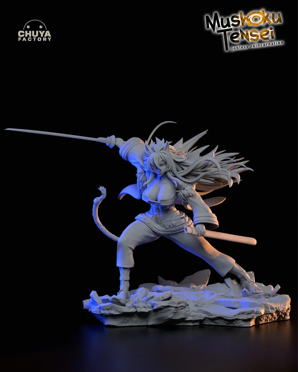 Ghislaine Mushoku Tensei STL Model for Resin Figure 3D Printing - Etsy ...