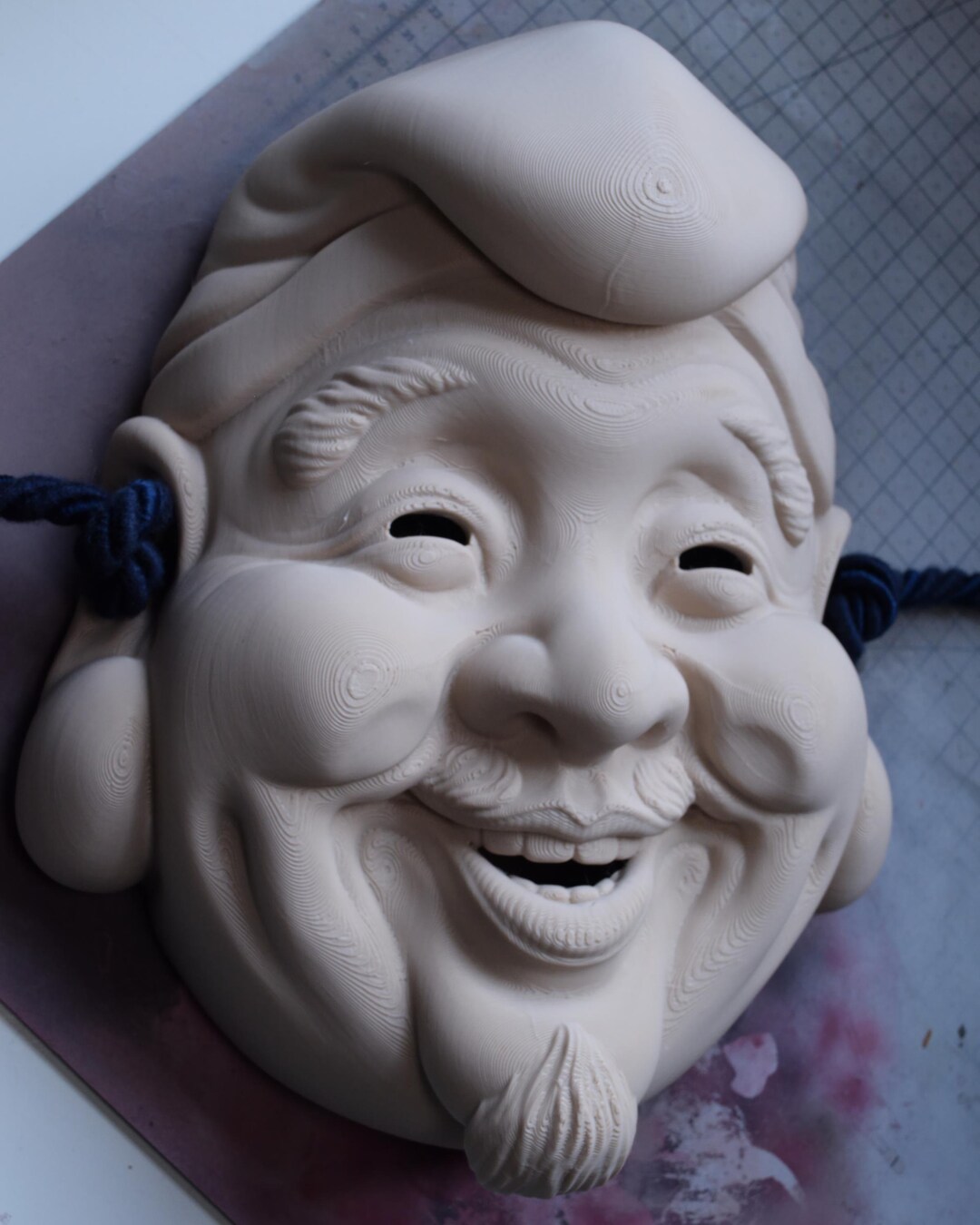 Ebisu | Decorative Japanese Mask | 3d Printed - Etsy