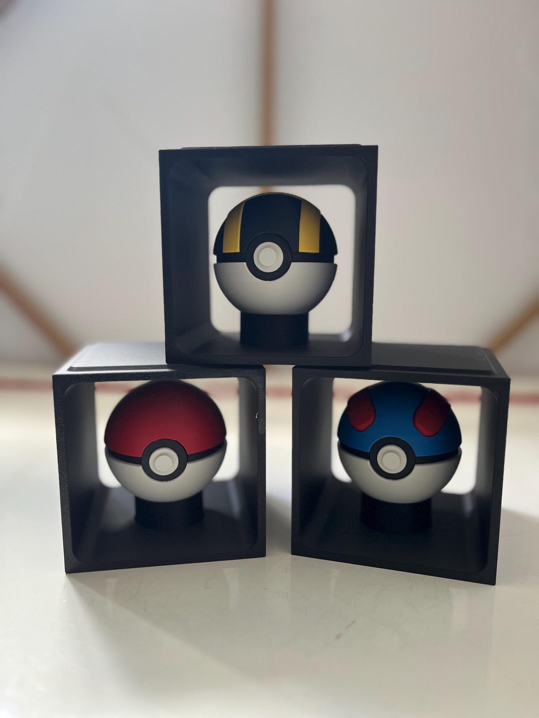 Pokeball Set of 3 | Stackable | 3d Printed - Etsy