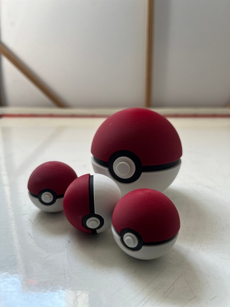 Pokeball Prop | 3D Printed PLA | Multiple Sizes - Etsy