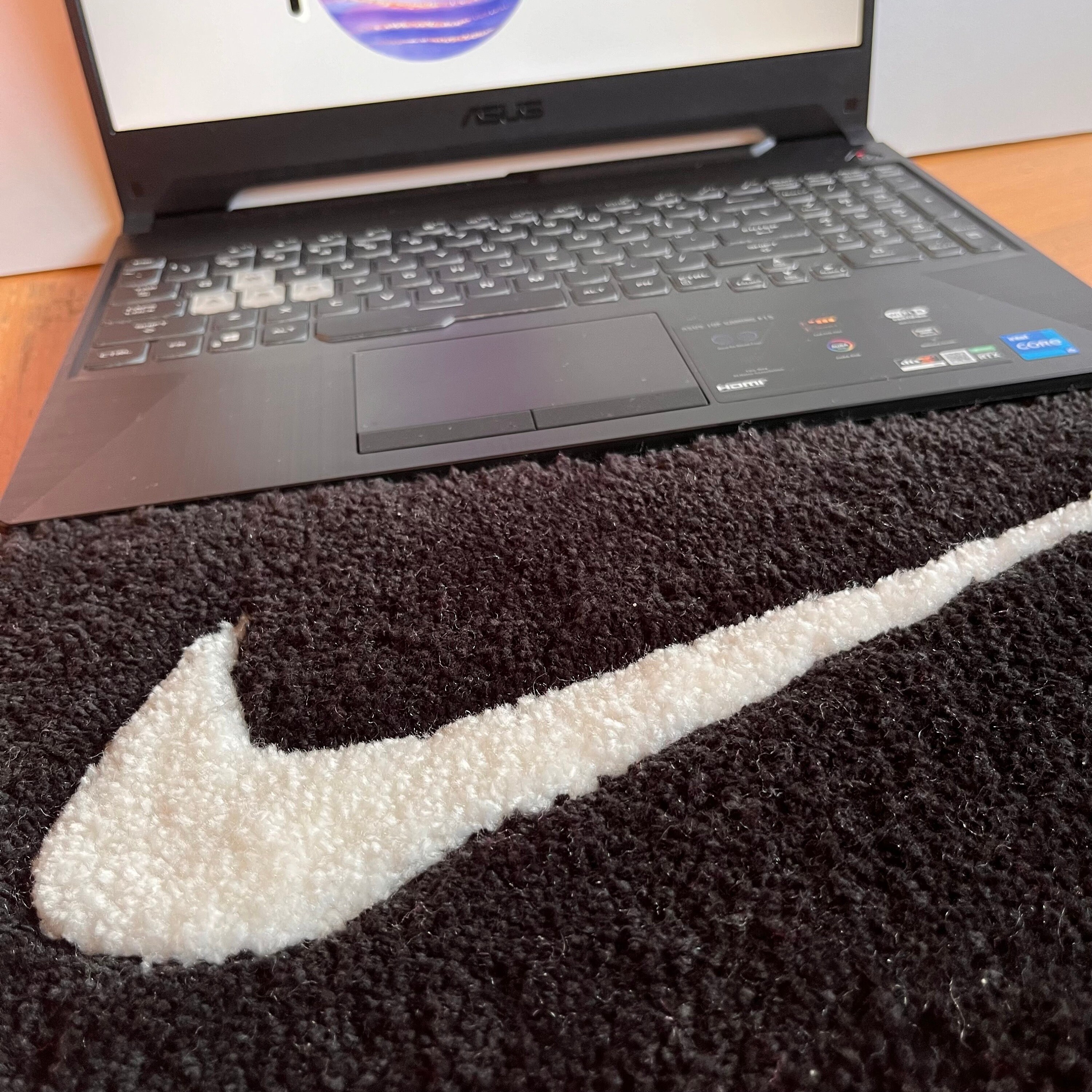 Tufted Laptop Pad, Tufted Rug, Tufted Computer Mat, Custom Tufted Rug ...